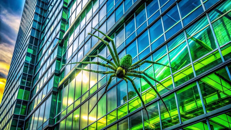 Stunning Green Glass Spider Architectural Photography Professional ...
