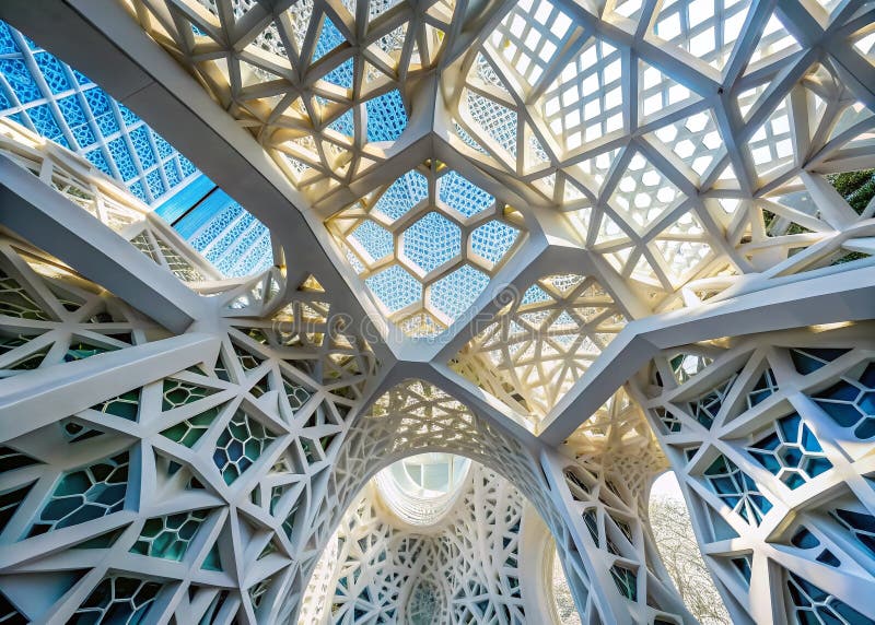 Intricate Network of White Interconnected Cavities an Abstract ...