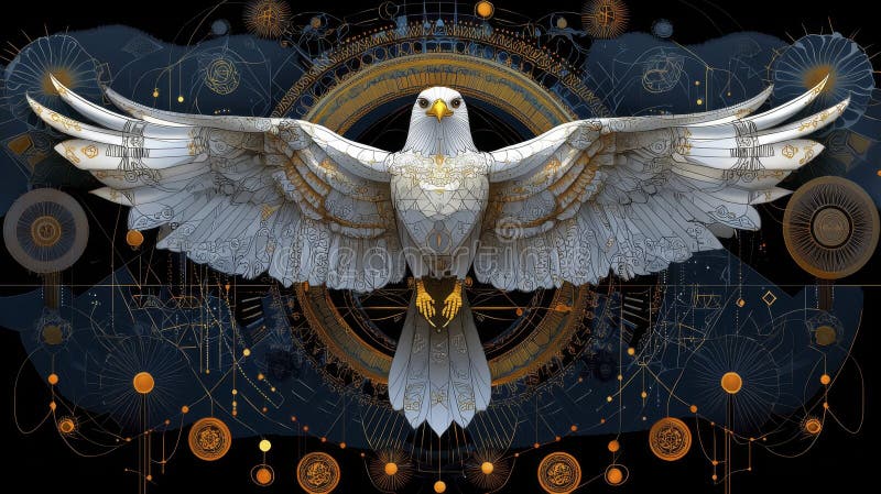 Linework Eagle Stock Illustrations – 136 Linework Eagle Stock ...