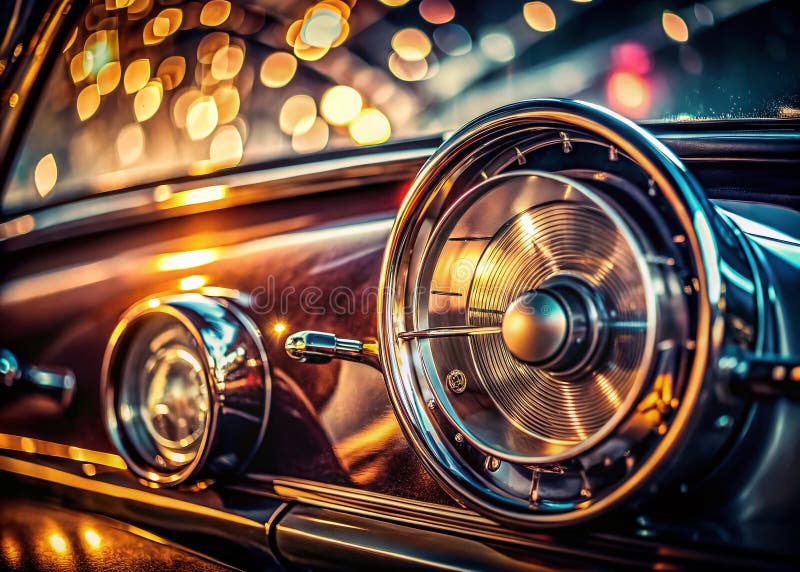 A Striking Double Exposure of a Cars Tachometer and High Beam Indicator ...
