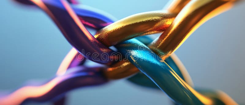 Embracing Unity a Vibrant Tapestry of Intertwined Colors and Shapes ...