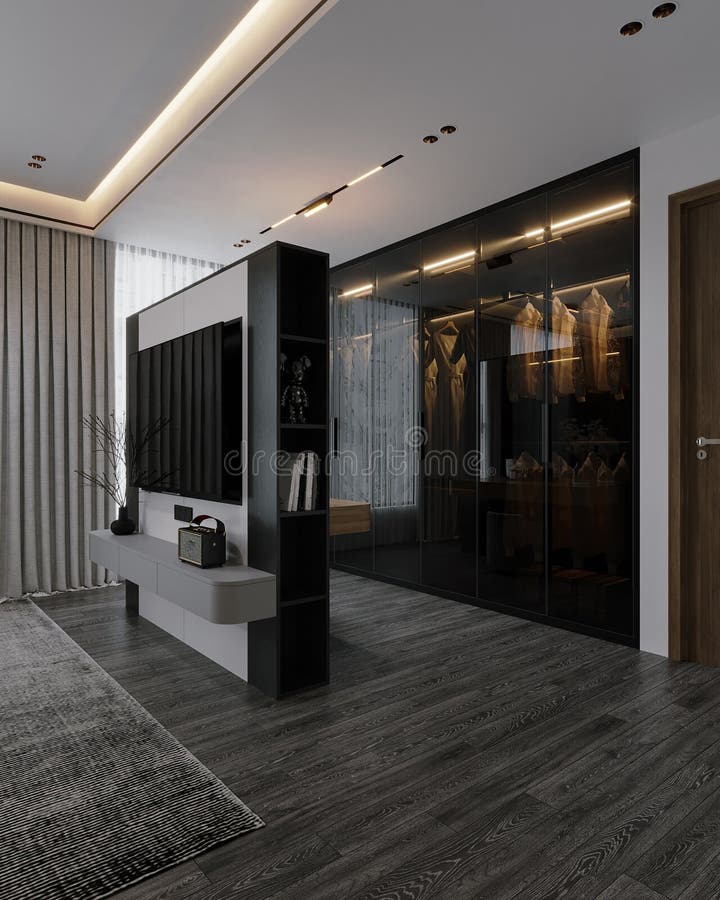 Captivating Bedroom Wall Murals To Make a Statement Stock Illustration ...