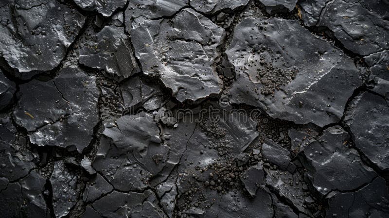 Captivating Black or Dark Gray Rough Soil Texture with Intricate ...