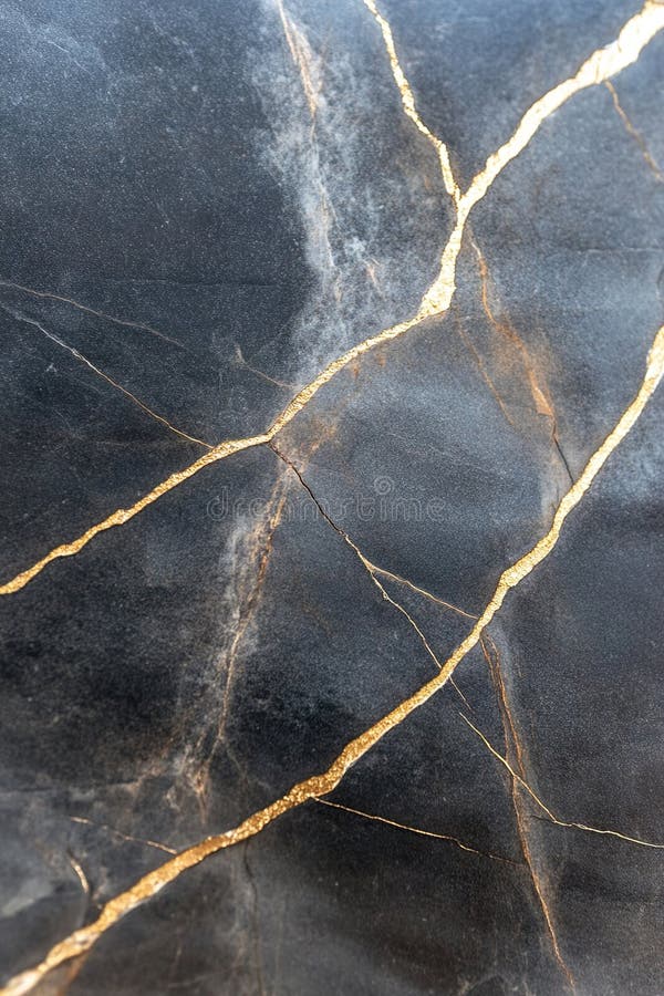 This Captivating Black Marble Features Delicate Golden Veins ...