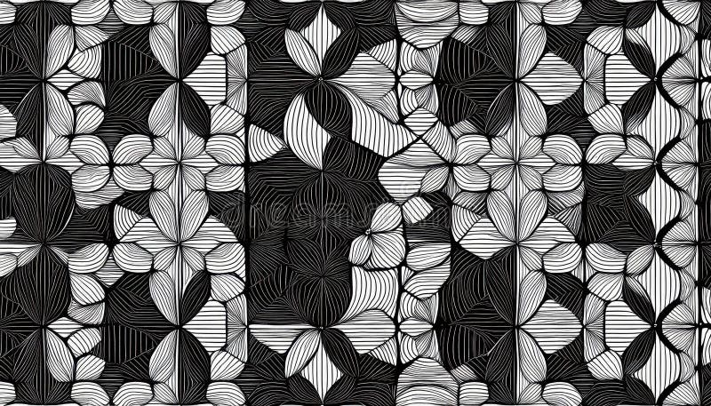 Striking Black White Geometric Pattern Modern, Seamless, and Endlessly ...