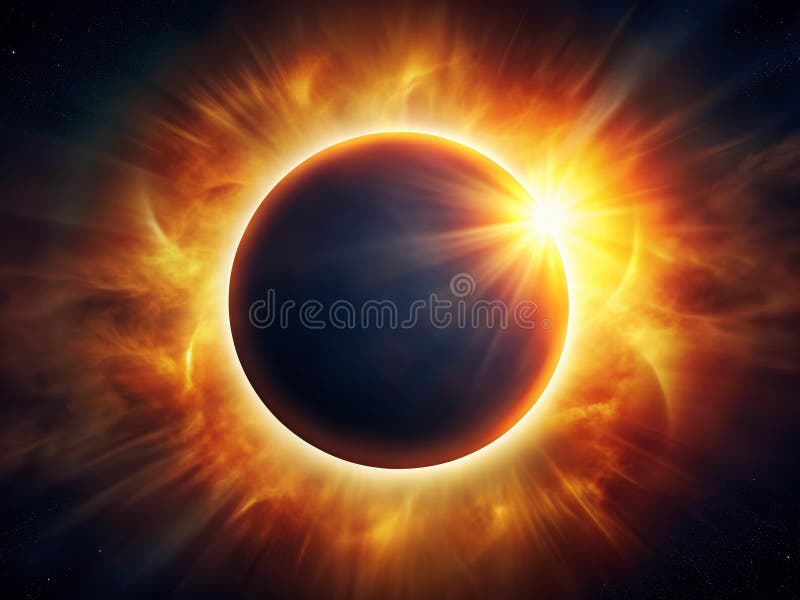A Striking Black and White Solar Eclipse a Powerful Celestial Spectacle ...
