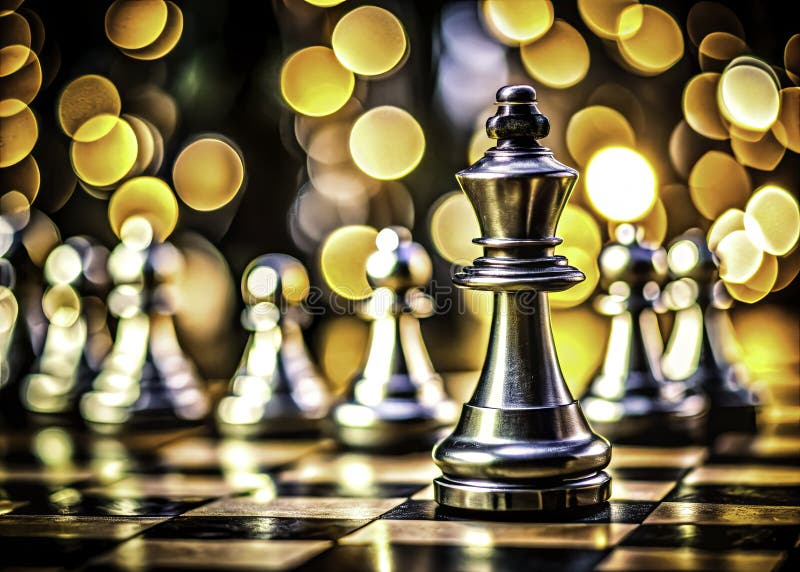 A Timeless Chess Battle: Black and White Bokeh Photography Captures the ...