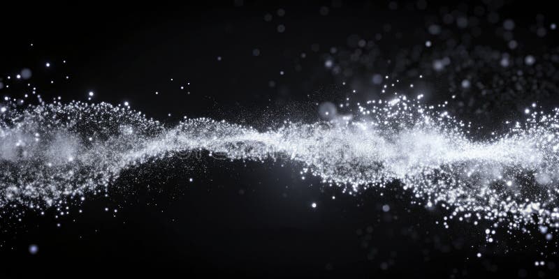 Captivating Black and White Particle Animation Loop a Dynamic Visual ...