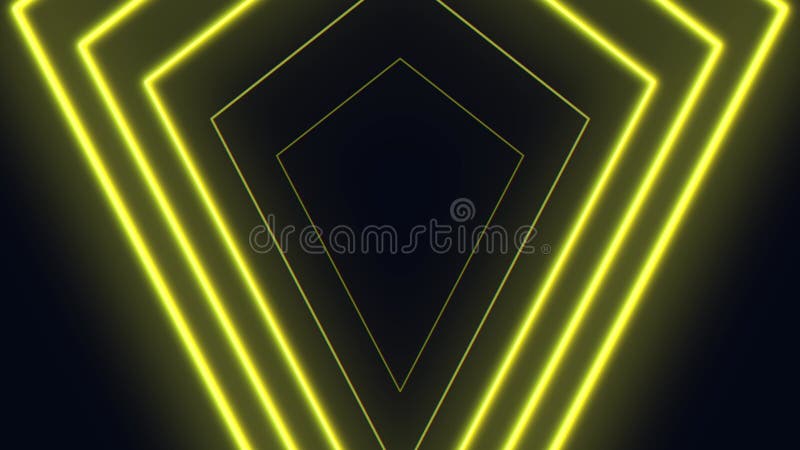 Captivating Black and Yellow Neon Diamond Pattern on Black Background ...