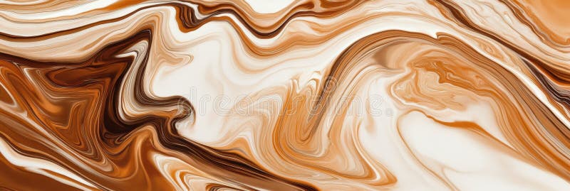 A Captivating Blend of Coffee and Cream Forms a Stunning Abstract ...