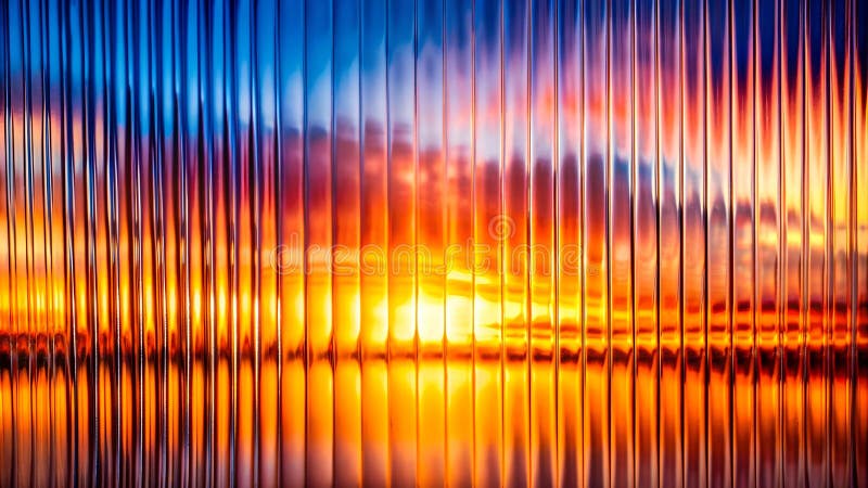 A Captivating Blend of Color and Texture: Sunset Gradient with Ribbed ...