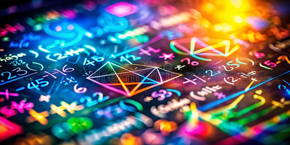 A Captivating Blend of Geometry Equations and Blurred Focus an ...