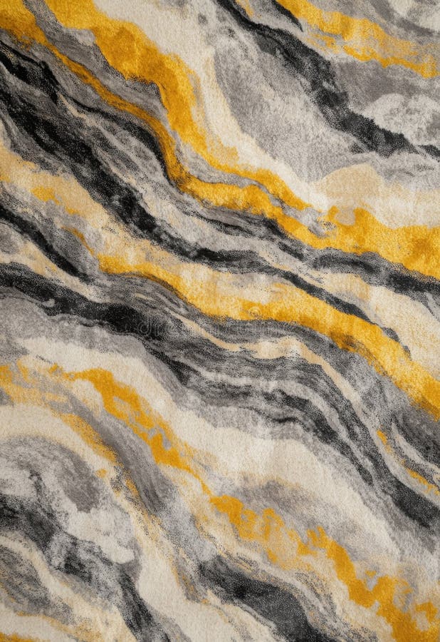 Vibrant Golden and Grey Marble Texture with Wavy Patterns Stock Image ...