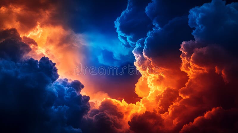 A Captivating Blend of Vibrant Colors in a Dramatic Sky Showcasing the ...