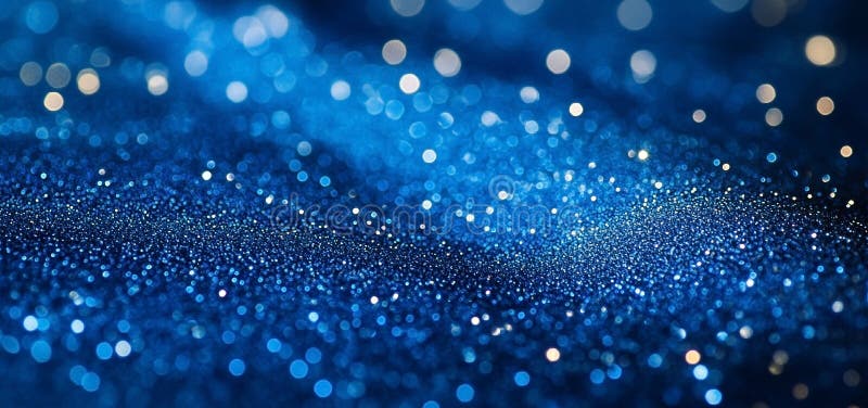 Captivating Blue Glitter Texture with Bokeh Lights for Festive Backgrounds Stock Photo - Image ...