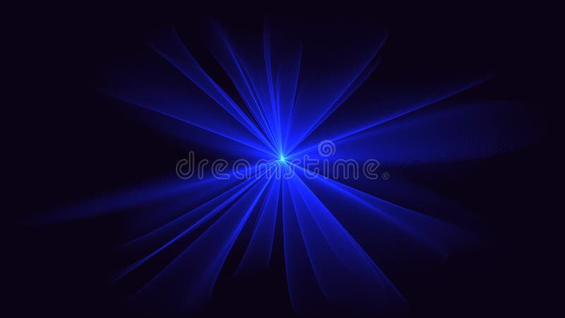 Captivating Blue Light Pattern Radiating from Center on Black ...