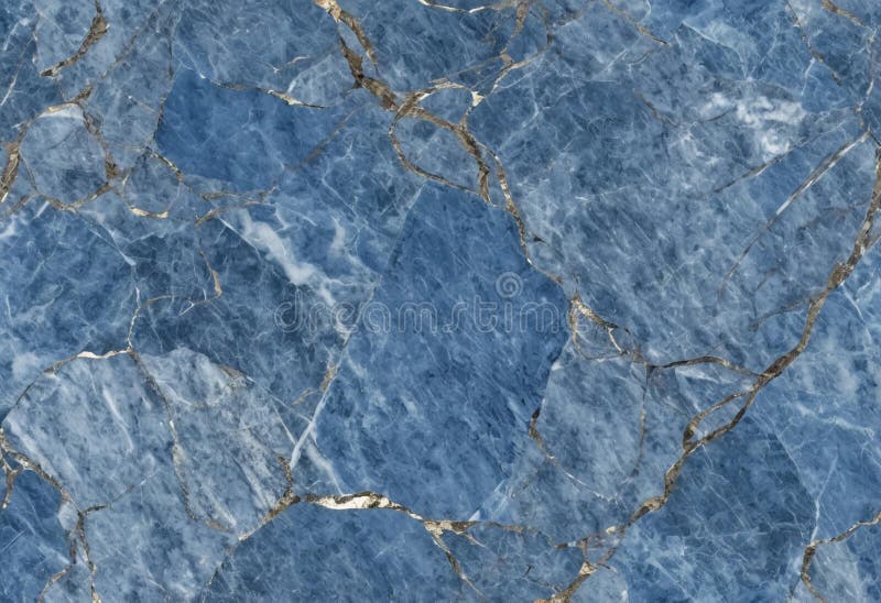 This Captivating Blue Marble Stone Texture Features a Striking Array of Blue Shades and Delicate ...