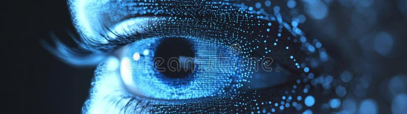 A Captivating Blue Whirl of Light and Particles, Producing a Dynamic ...