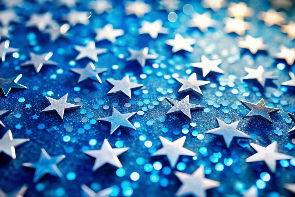 Stunning Blue and White Star and Dot Pattern a Versatile Design for ...