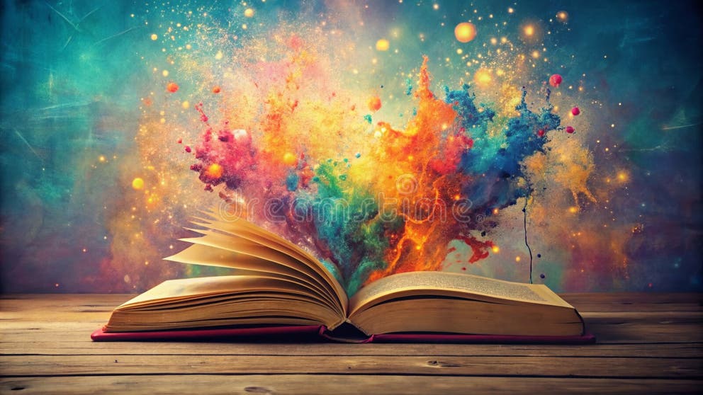 Captivating Book Design Template Double Exposure Style with Abstract ...