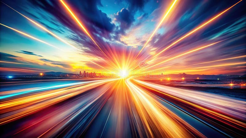 A Captivating Burst of Speed Abstract Motion Blur Background Generative ...
