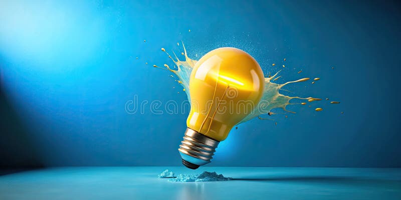 A Dynamic Visual Metaphor a Soaring Lightbulb Symbolizing Creative ...