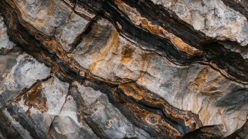 Captivating Canyon Rock Formations with Fossils and Erosion Patterns in ...