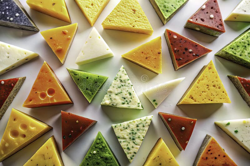 Captivating Cheese Triangles a Delicious Display of Processed Cheese ...