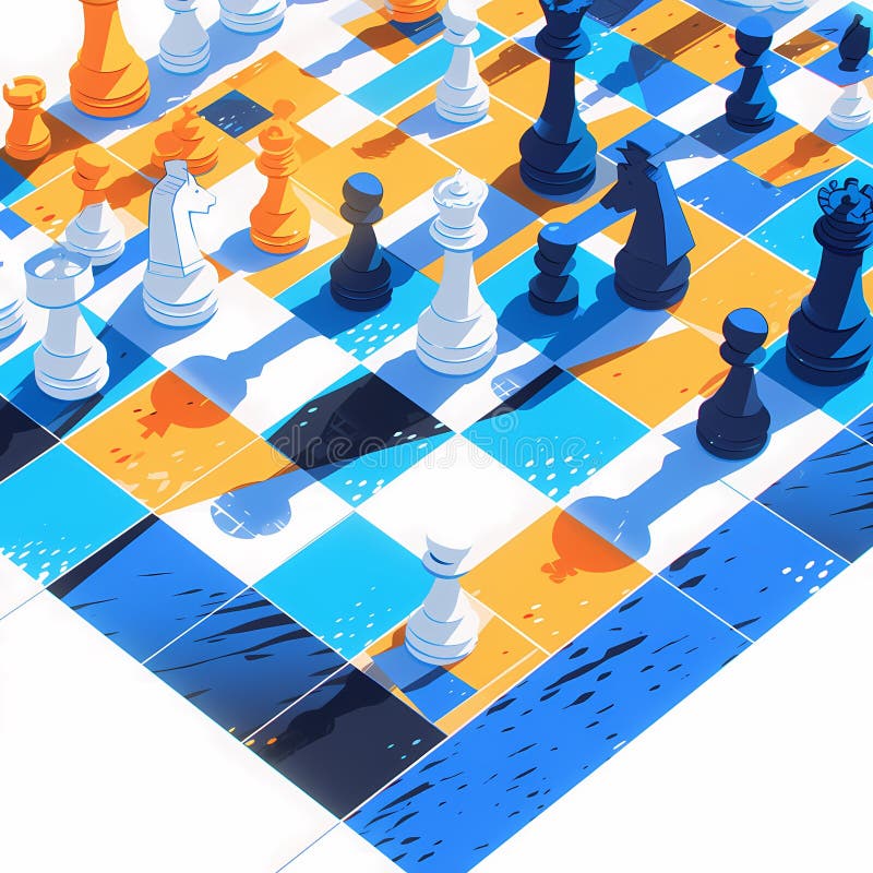 Captivating Chessboard Battle: the Ultimate Game of Strategy Stock ...
