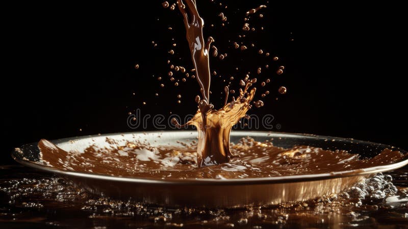 Captivating Chocolate Splash Captured in Slow Motion Creates a ...