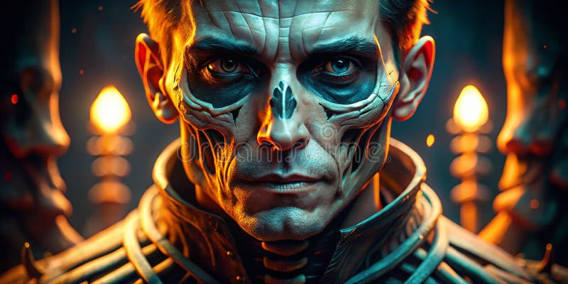 Captivating Cinematic Portrait a Dramatic CloseUp of a Fashion Model ...