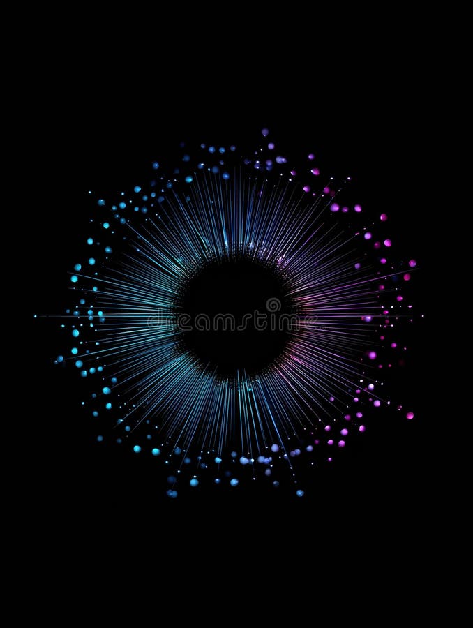 Circular Digital Logo Reveal Featuring Minimal Motion Particles with ...