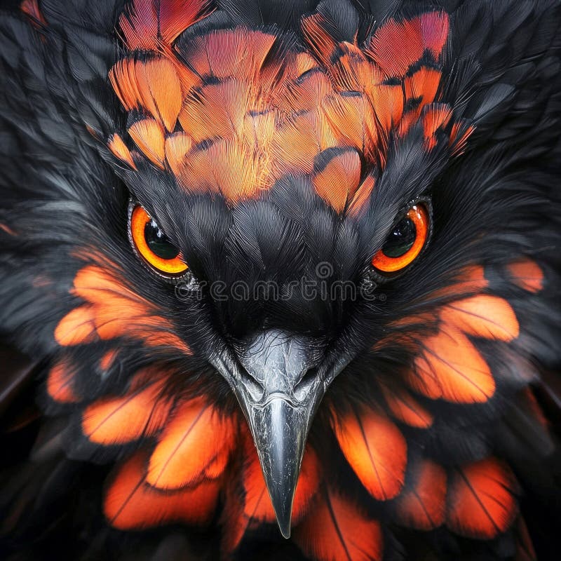 Stunning Close-up of a Majestic Bird Showcasing Vibrant Orange and ...