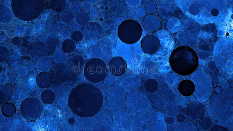 Close-Up of Blue Bacteria in Microscopic View for Backgrounds Stock ...
