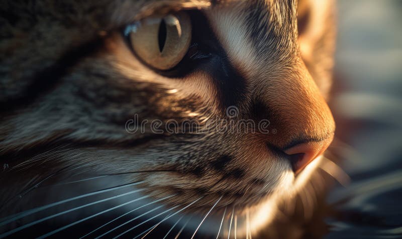 Captivating Close-up of Cat S Eye with Water Reflection Creating Using ...