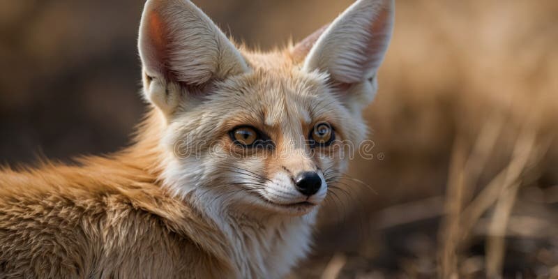 Captivating Close Up Fennec Fox& X27;s Expressive Gaze Revealed. Stock ...