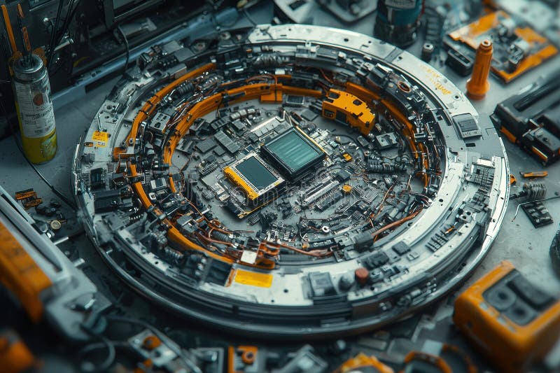 Exploring the Heart of Green Technology through a Close-Up Image of a ...