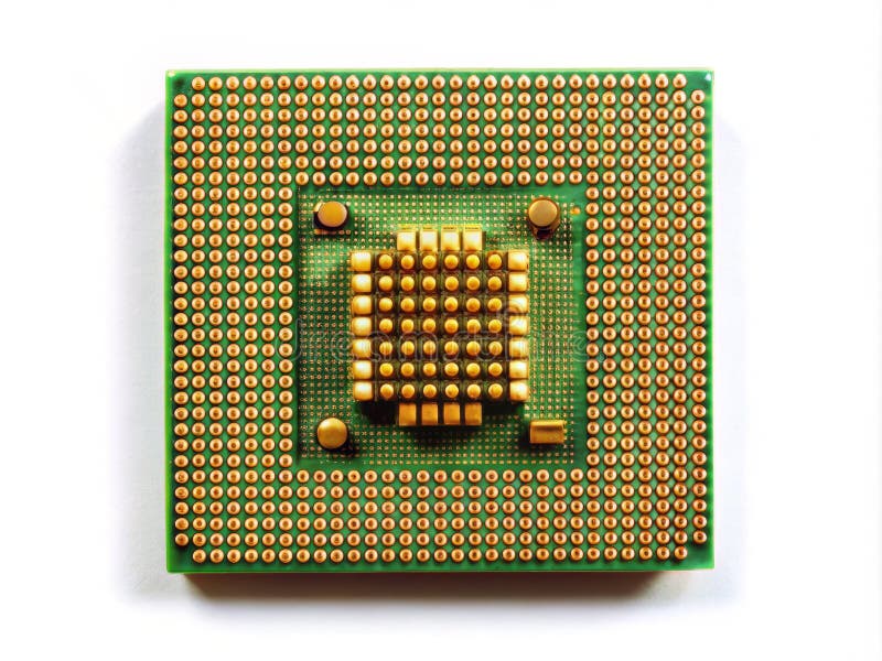 A Retrospective Look at a Vintage Computer Processor a TopDown CloseUp ...