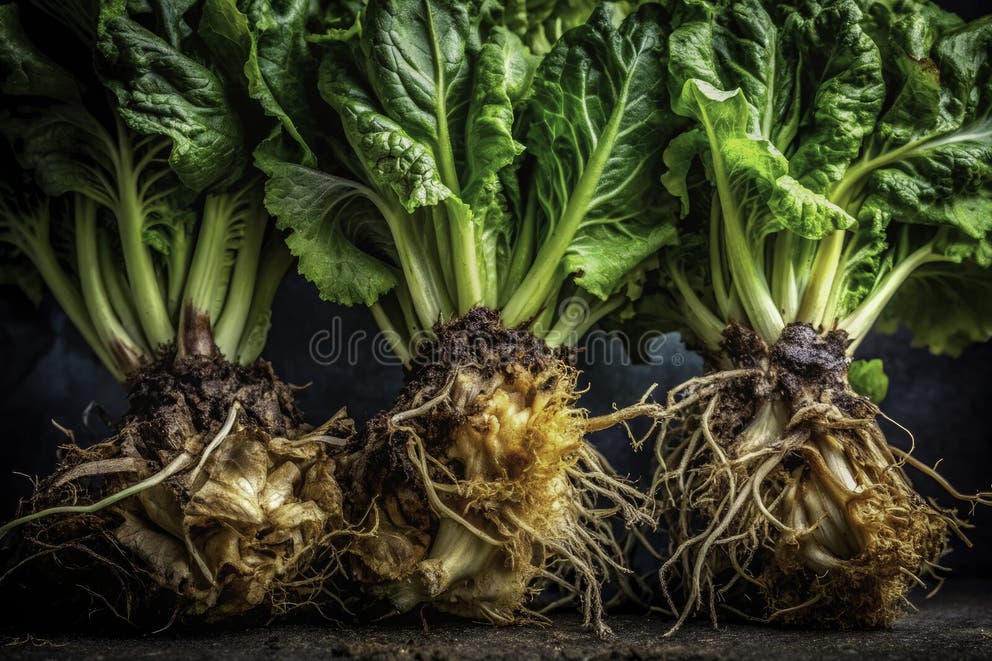 A Detailed Look at Overwatered Lettuce Roots a CloseUp Examination of ...