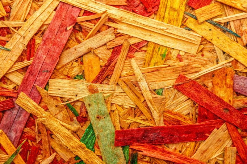 Detailed CloseUp of Oriented Strand Board OSB Showing Unique Textural ...