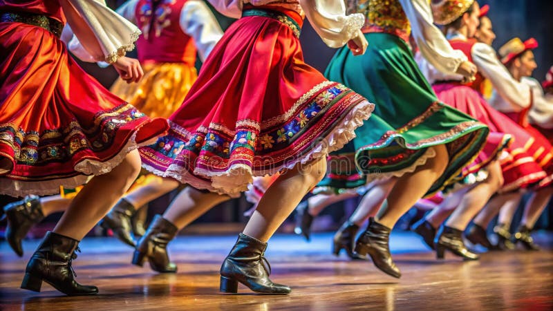 Intricate Footwork and Rhythmic Movement a CloseUp Exploration of Folk ...