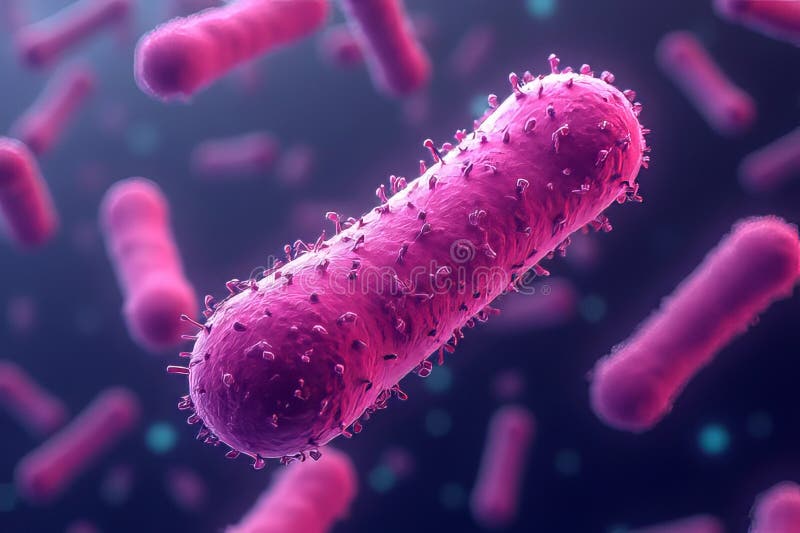 RodShaped Bacteria Under Microscope a HighMagnification Look at ...