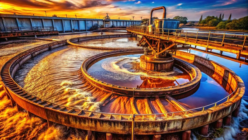 Rusty Sludge Clarifier Agitator Stock Illustrations – 1 Rusty Sludge ...