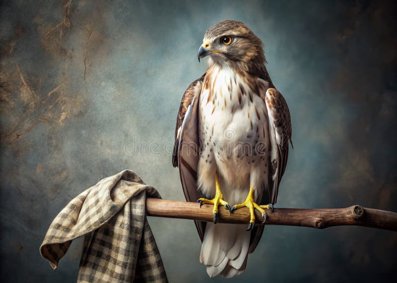Striking Young Redtailed Hawk Stock Illustrations – 3 Striking Young ...