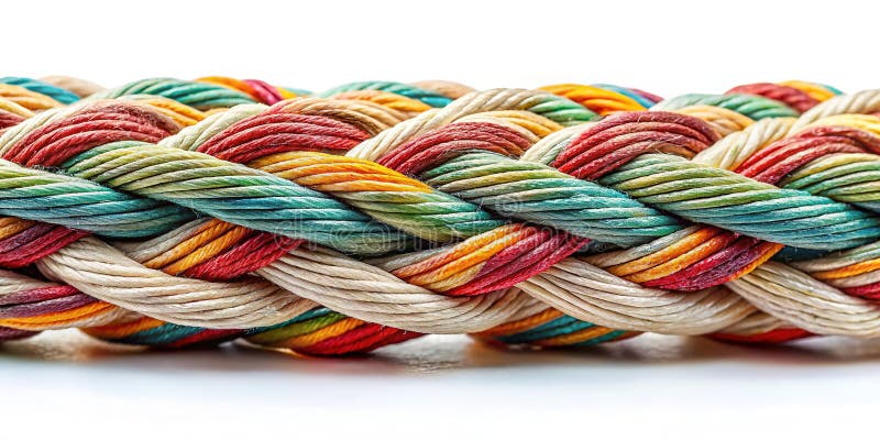 Exquisite Detail of an Intricate Rope Braid a CloseUp Masterpiece for ...