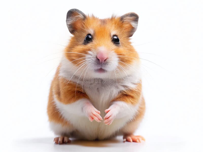 Playful Syrian Hamster Portrait a Charming CloseUp of a Curious Rodent ...