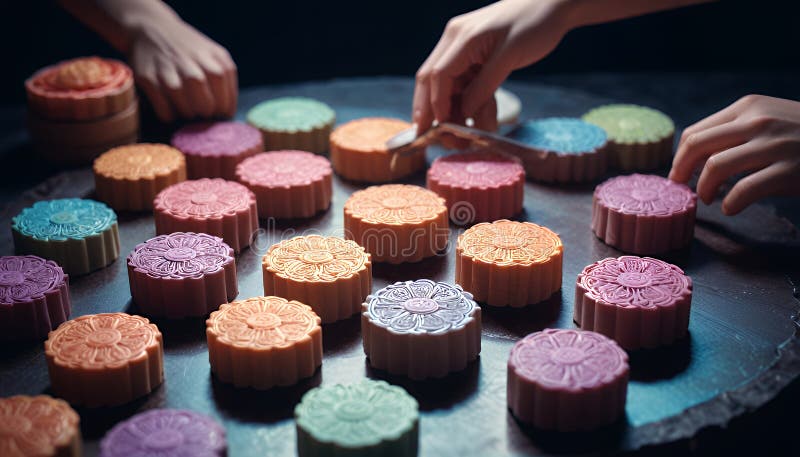 Colorful Mooncakes Stock Illustrations – 490 Colorful Mooncakes Stock ...