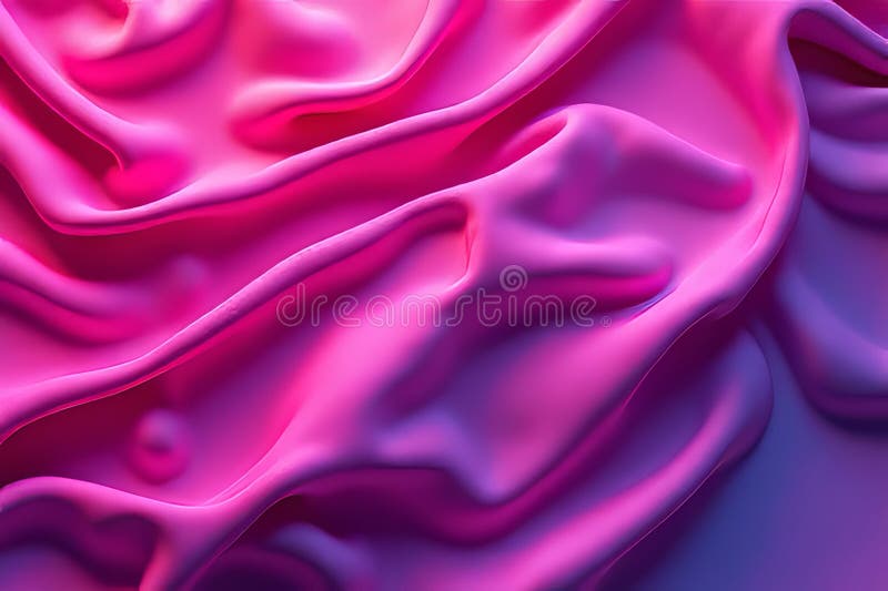 Exquisite CloseUp of Draped Pink and Purple Satin Fabric a Luxurious ...