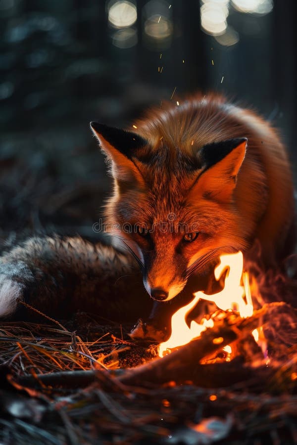 Red Fire Fox Stock Illustrations – 1,282 Red Fire Fox Stock ...