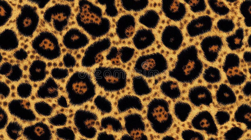 Captivating Close-Up View of a Leopard Skin Pattern with Rich Textures ...